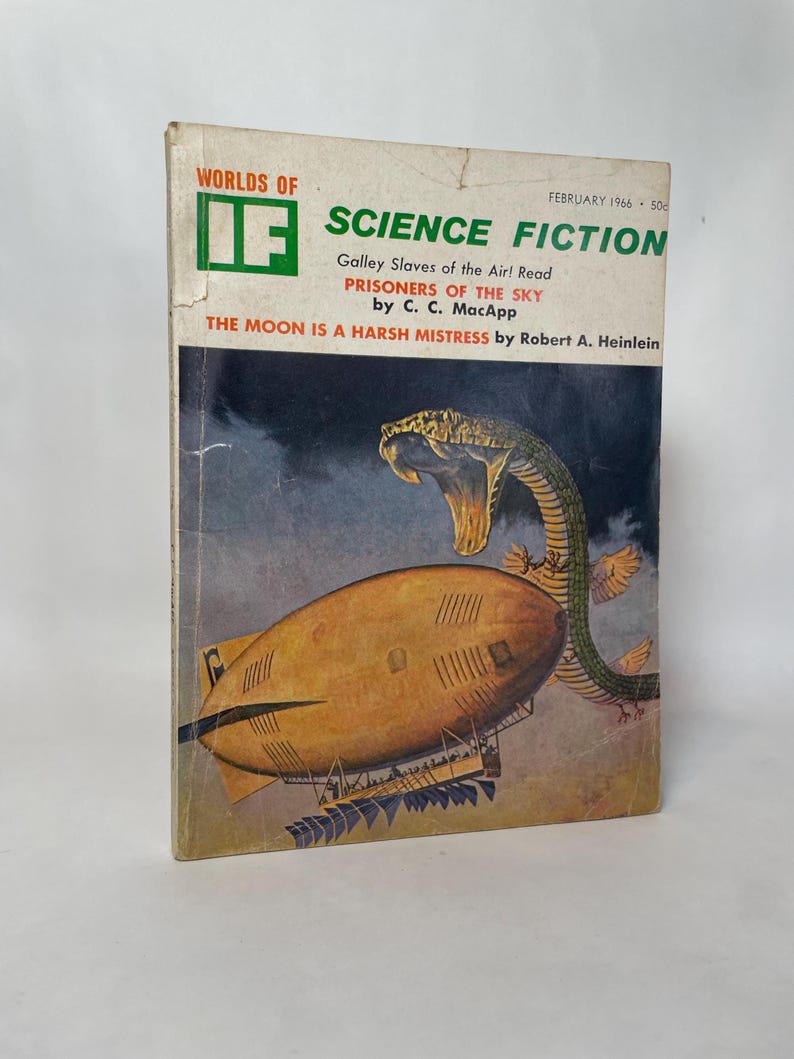 1966 Vintage Sci-fi Magazine ~ Worlds of IF Science Fiction, Vol 16, No ...