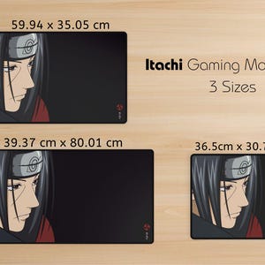Itachi Gaming Desk Mat, Anime Mousepad, Non-slip Desk Protector, Gift ...
