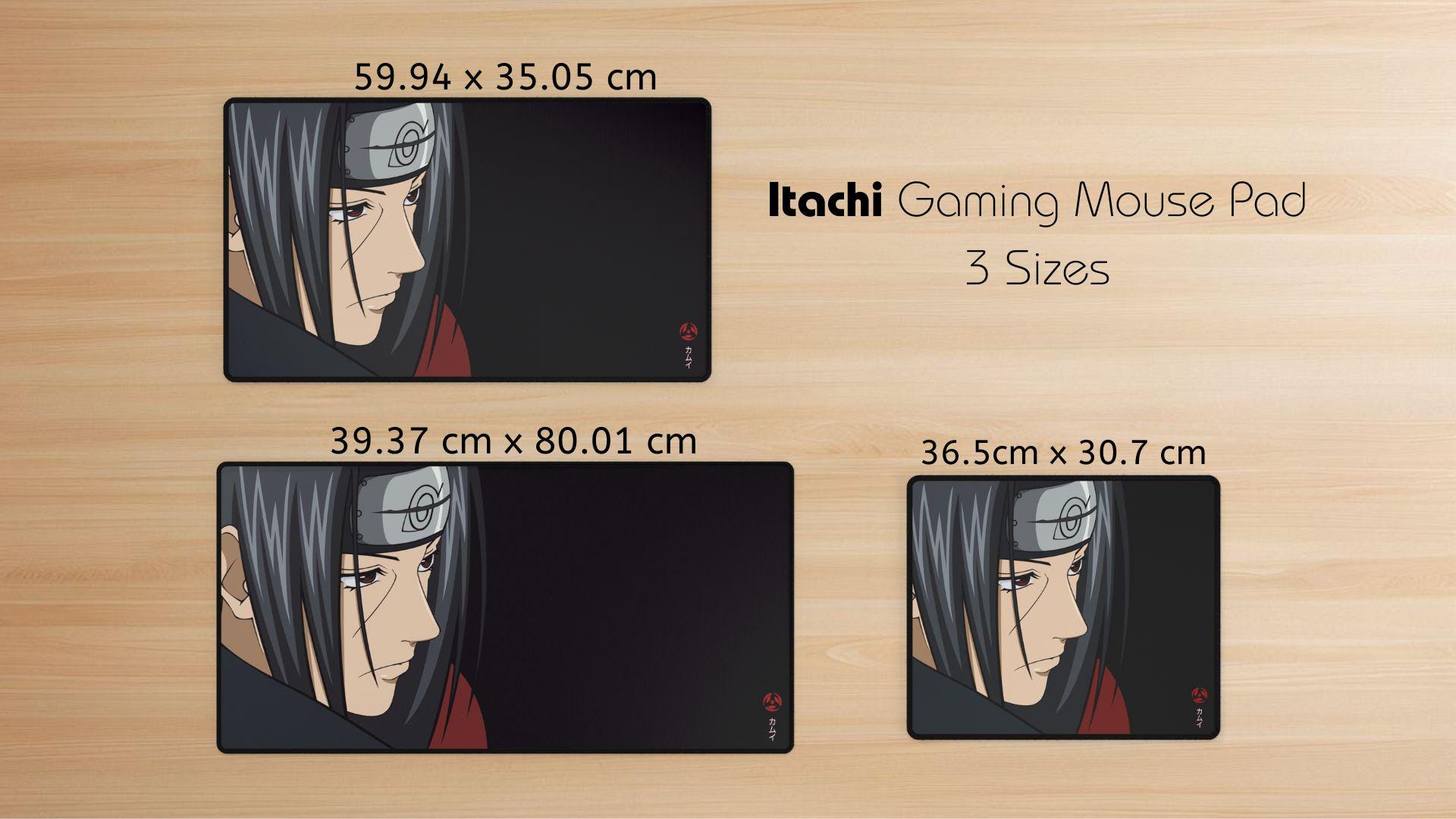 Itachi Gaming Desk Mat, Anime Mousepad, Non-slip Desk Protector, Gift ...