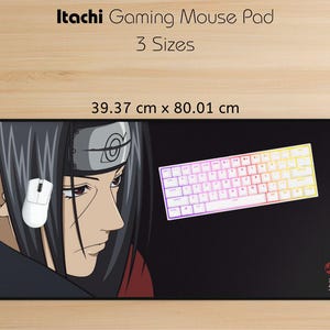 Itachi Gaming Desk Mat, Anime Mousepad, Non-slip Desk Protector, Gift ...