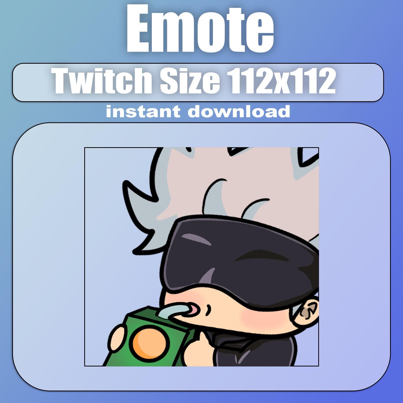 Anime Emote Gojo Satoru Jujutsu Kaisen twitch,discord,youtube,etc ...