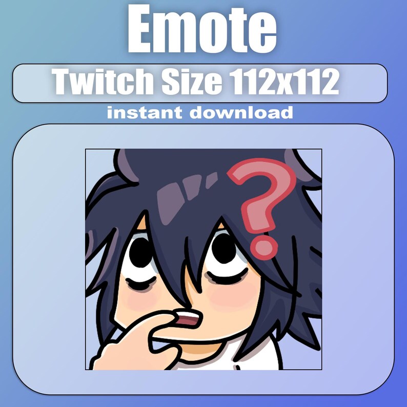 Anime Emote Huh L Death Note twitch,discord,youtube,etc... - Etsy