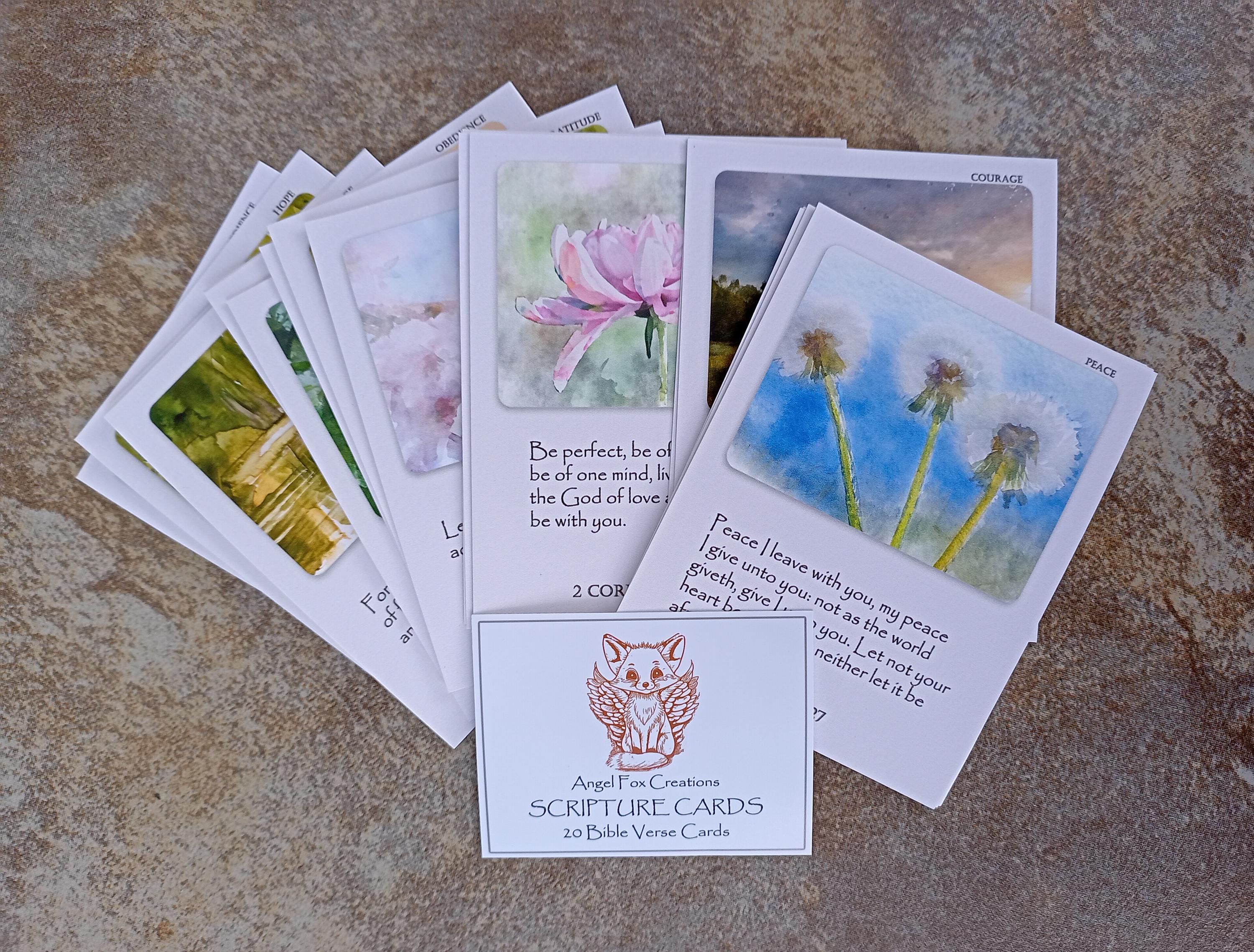 Scripture Verse Cards | Printable Bible Cards | Vision Board Cards ...