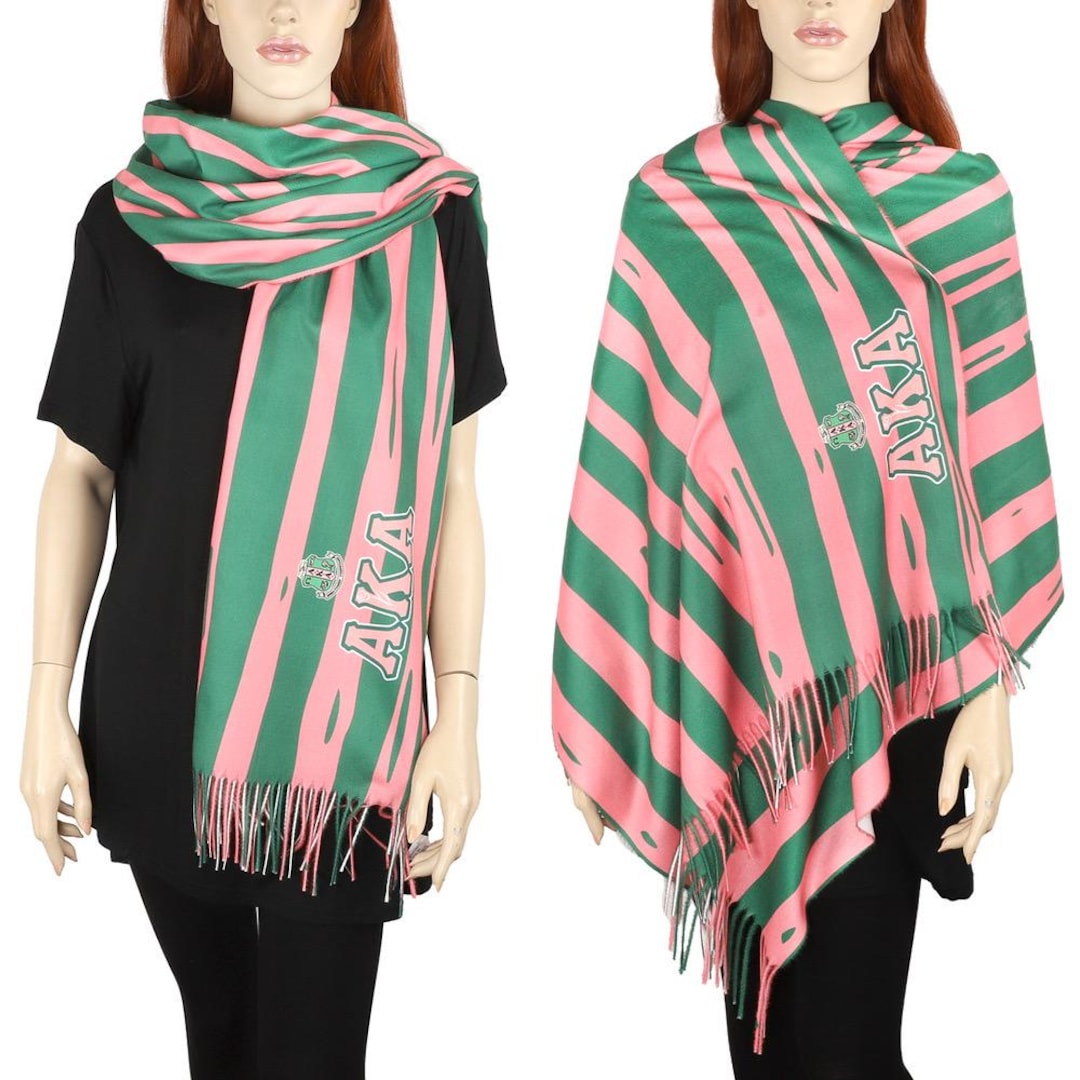 Fashionable Alpha Kappa Alpha Sorority Scarf - Etsy