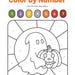 Color by Number Halloween Book for Kids & Adults - Etsy