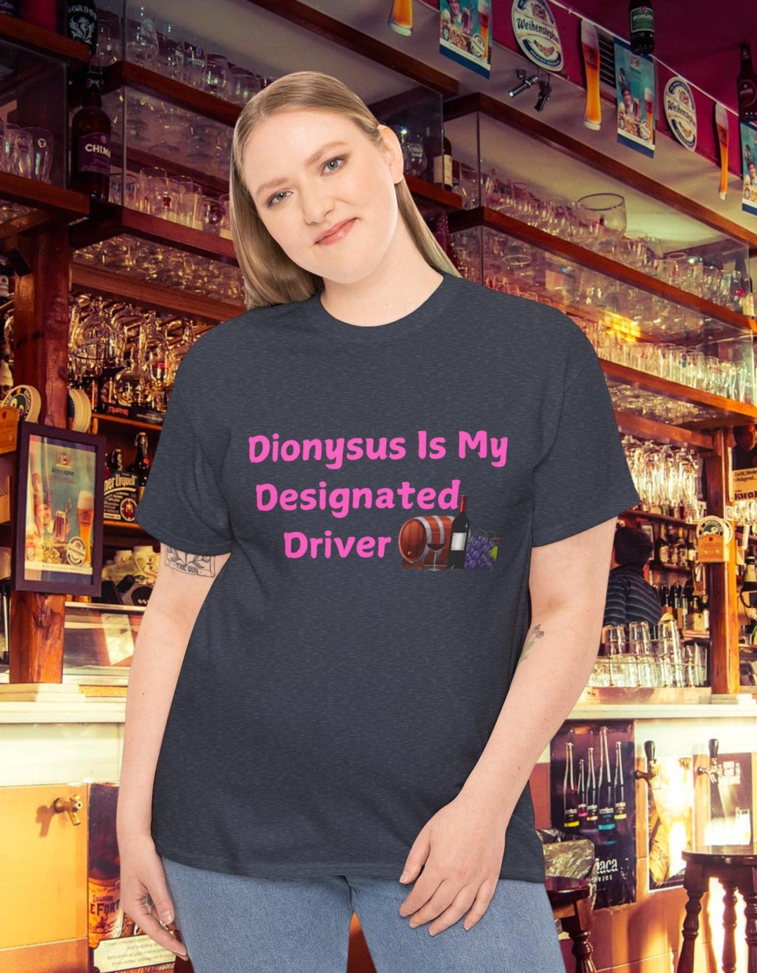 Dionysus is My Designated Driver T-shirt Funny Greek Mythology Shirt ...
