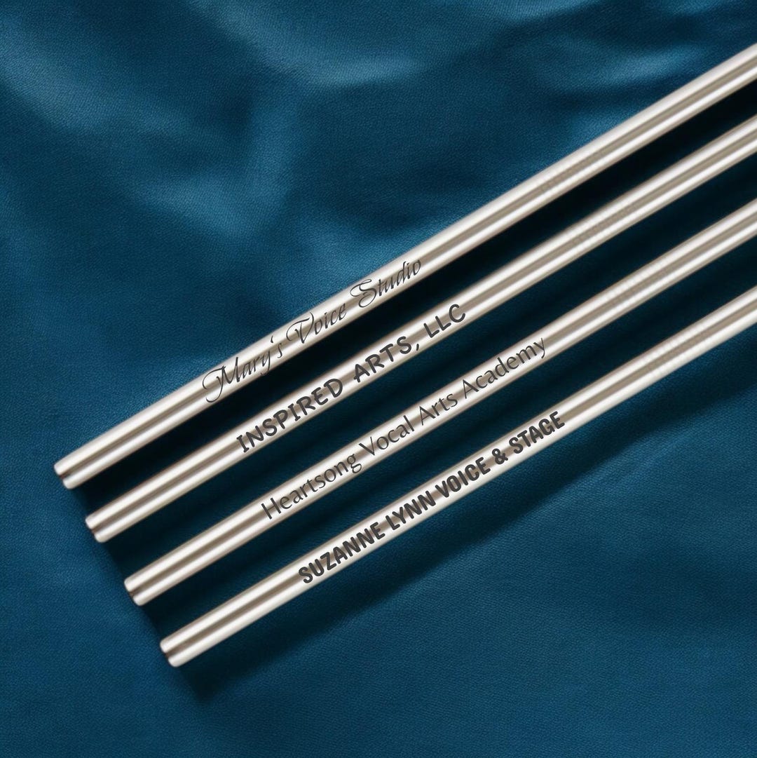 Personalized Engraved Singing Straws for Vocal Exercises - Etsy