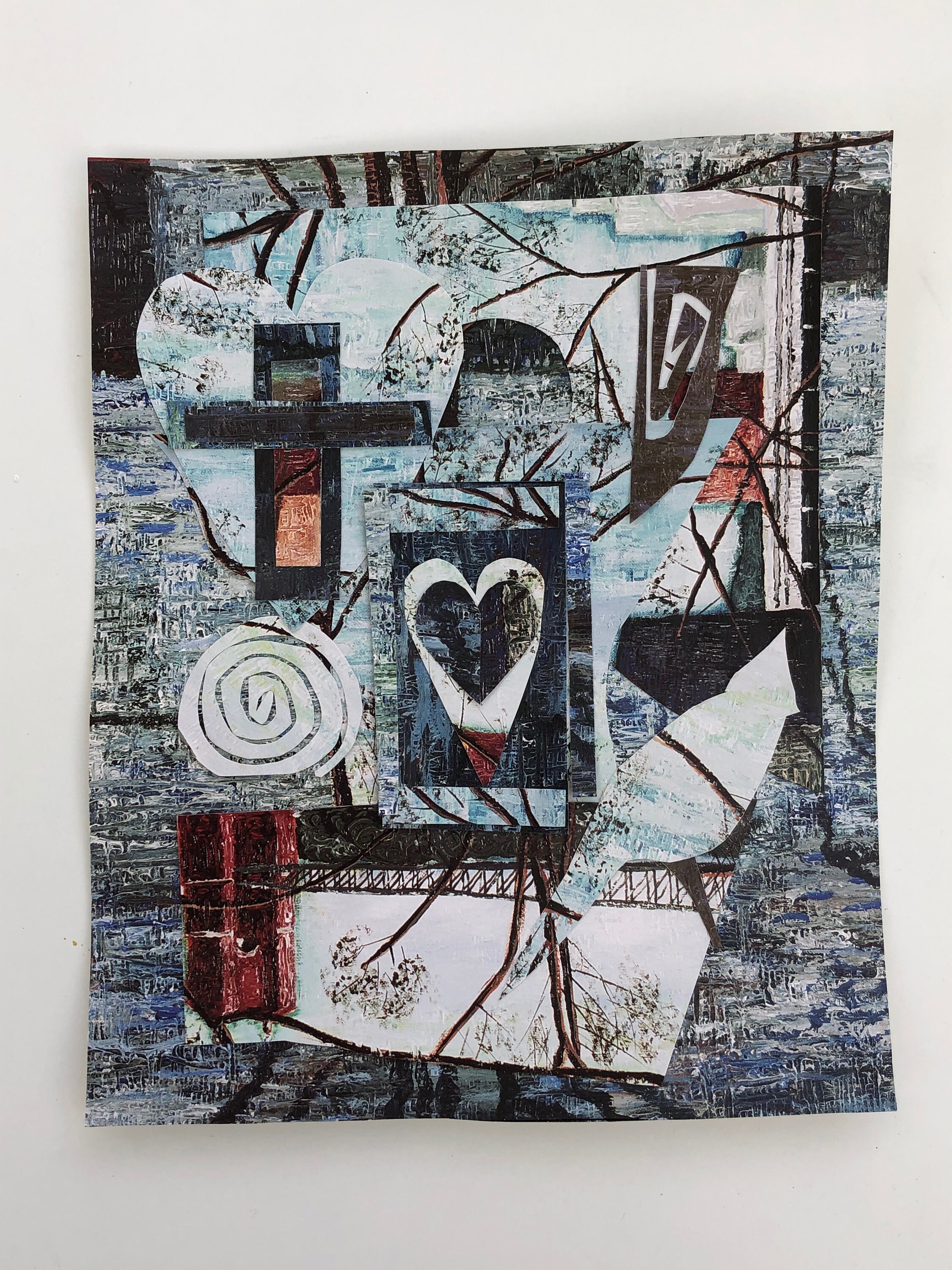 Crucifix 2D Original Abstract Catholic Art Crucifix Love - Etsy