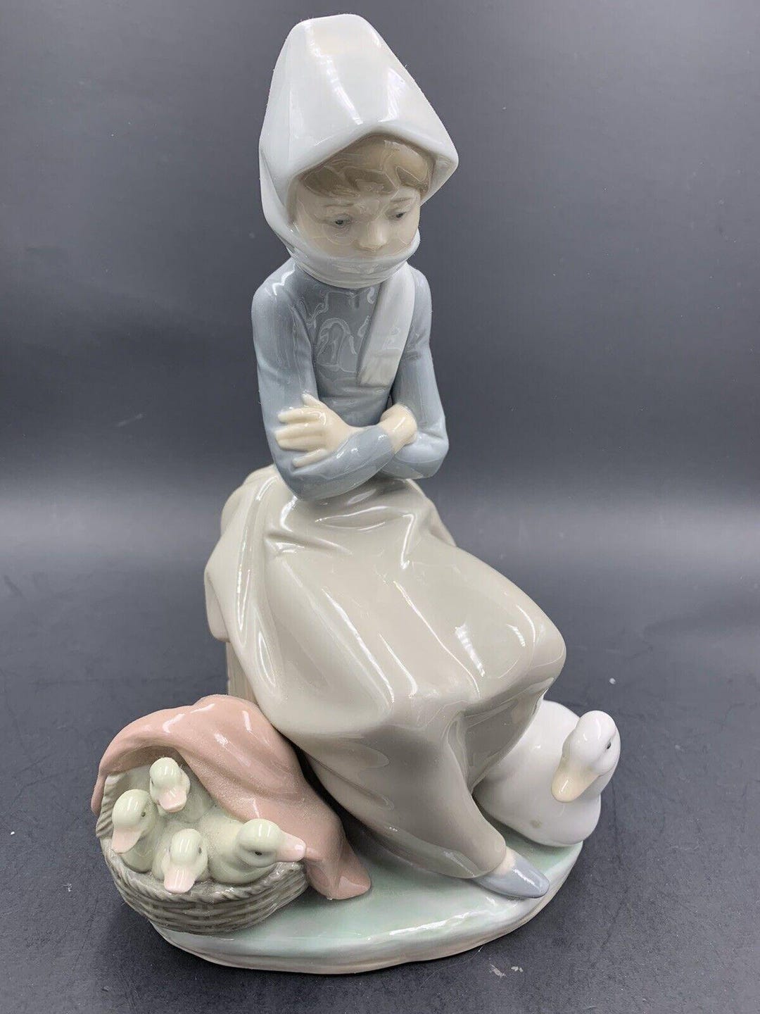 Lladro Figurine, Girl With Duck Family #1267 - Glossy Finish - Etsy