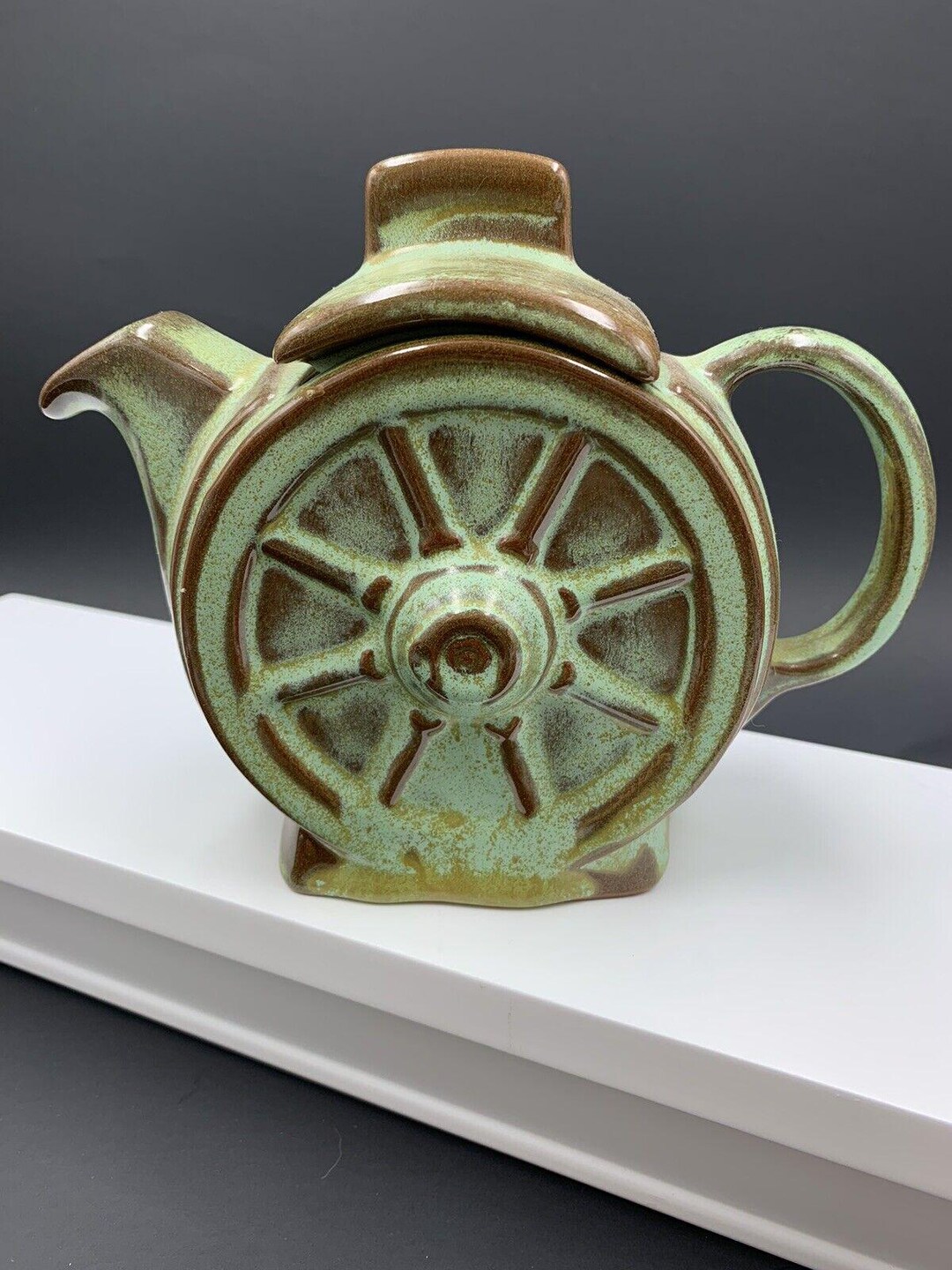 Vintage Frankoma Wagon Wheel Teapot & Lid - 1950s - Etsy