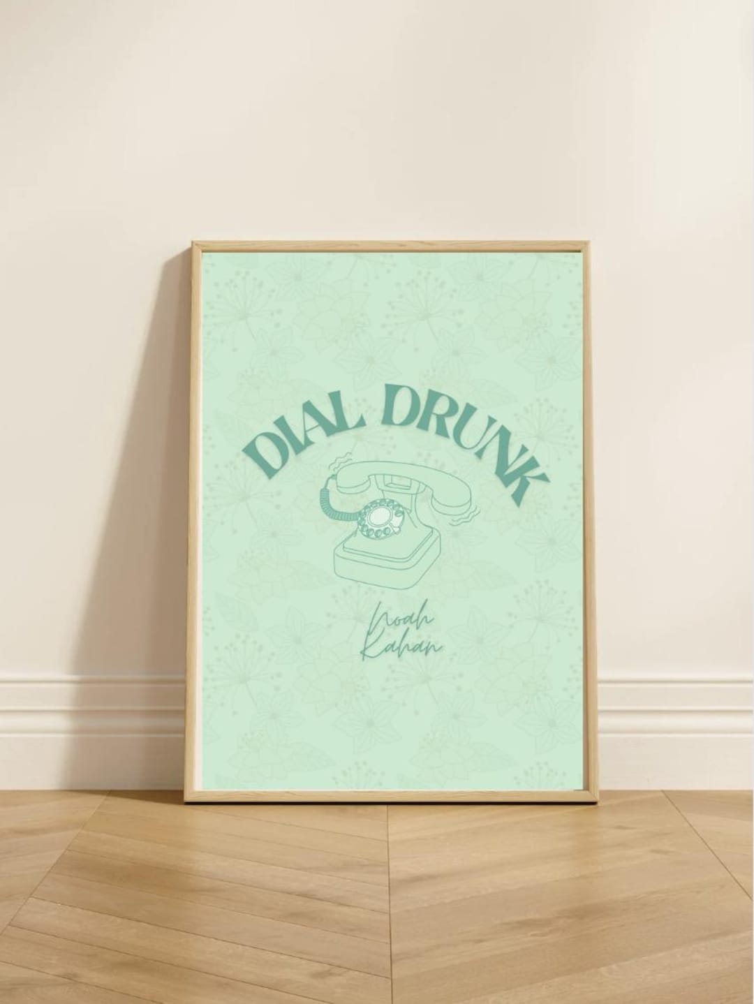 Noah Kahan Poster Dial Drunk - Etsy