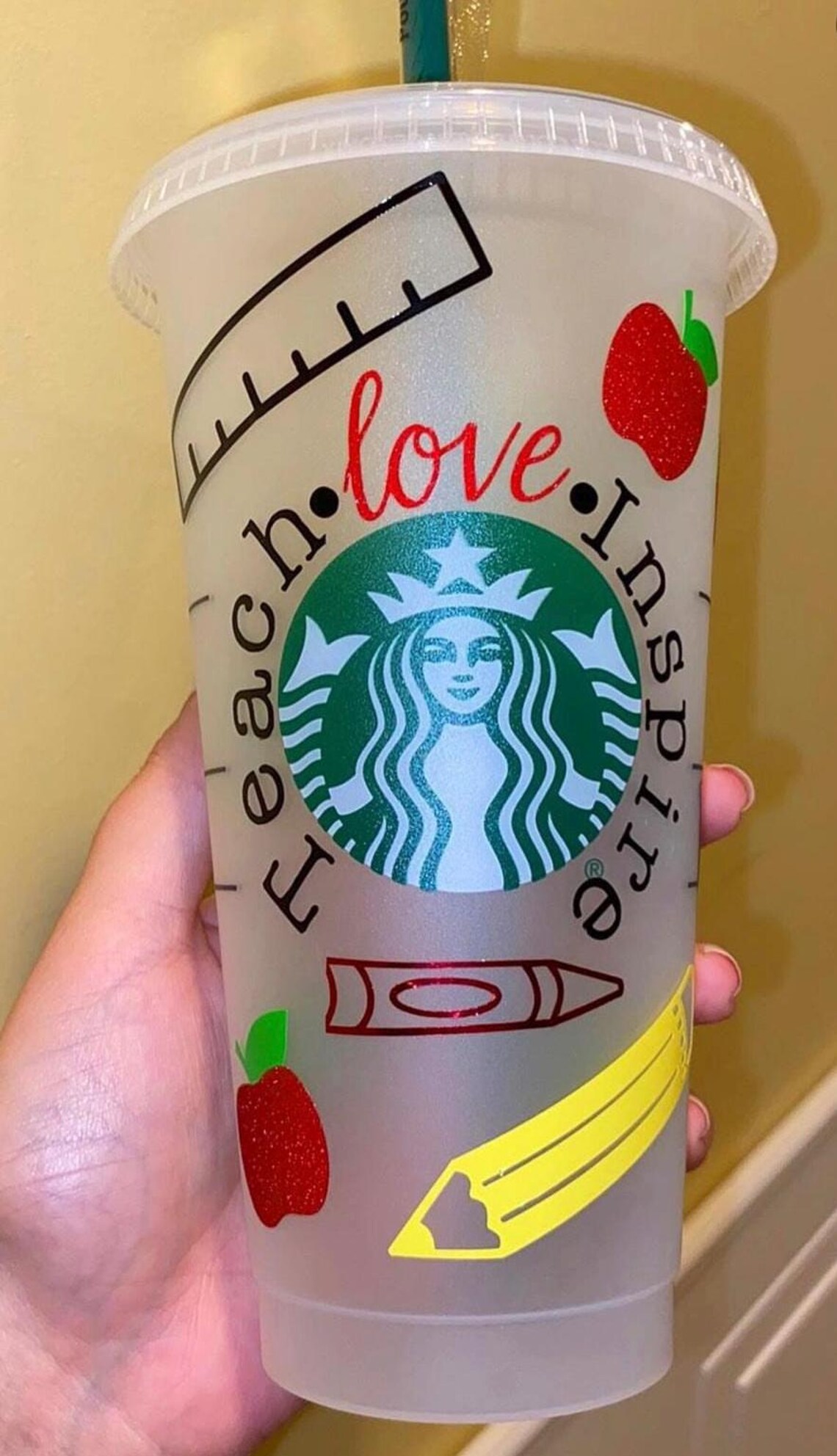 Teacher Starbucks Cup - Etsy