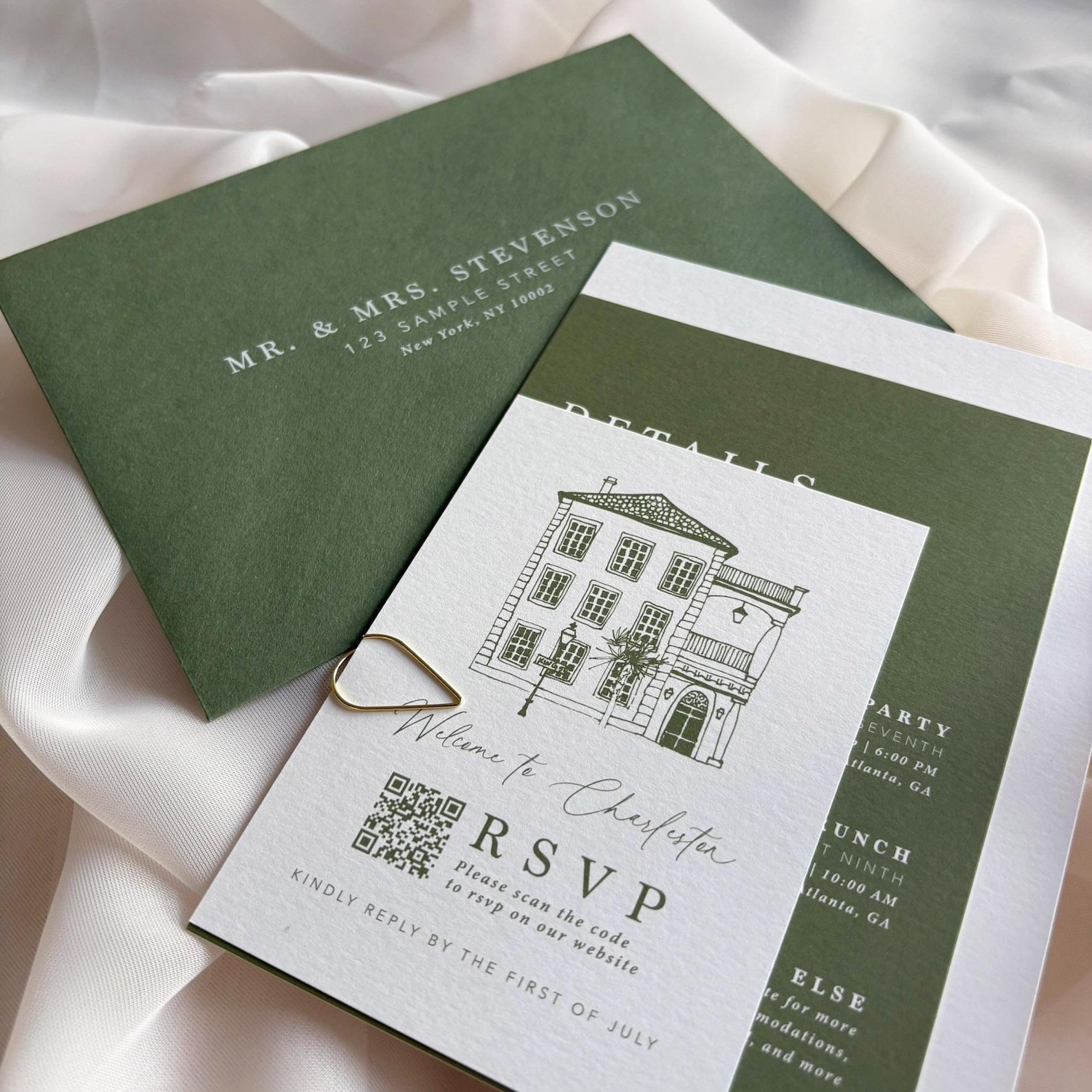 Modern Romance Wedding Invitation Suite | Semi-custom Wedding ...