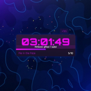 Minimal Subathon Widget - Twitch / Youtube / Kick - Etsy