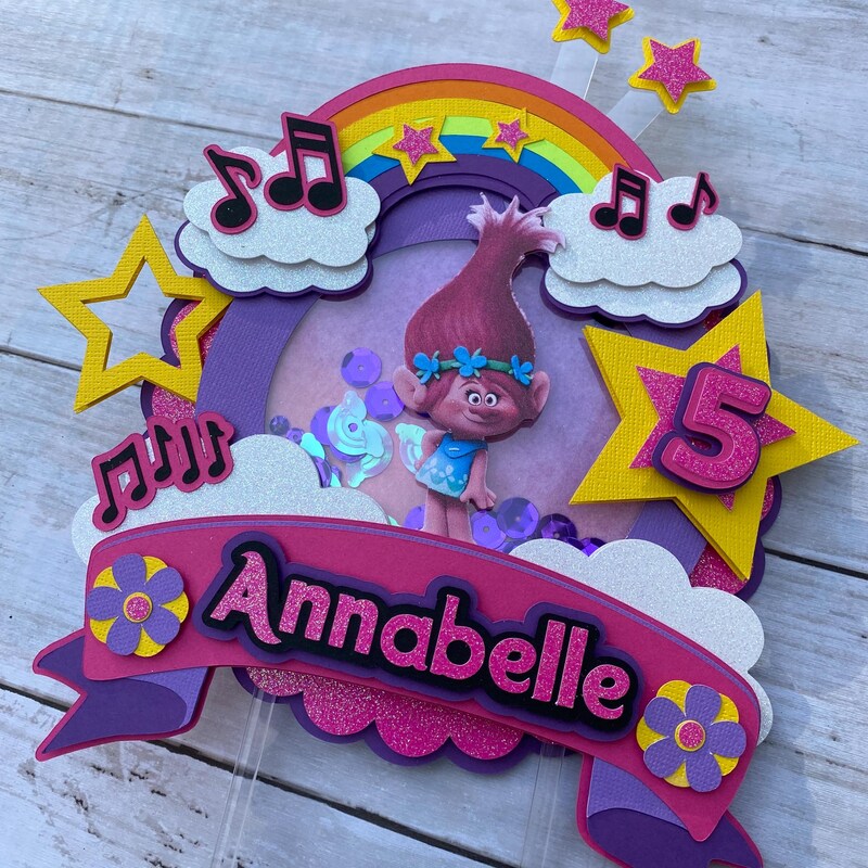 Trolls Cake Toppers - Etsy
