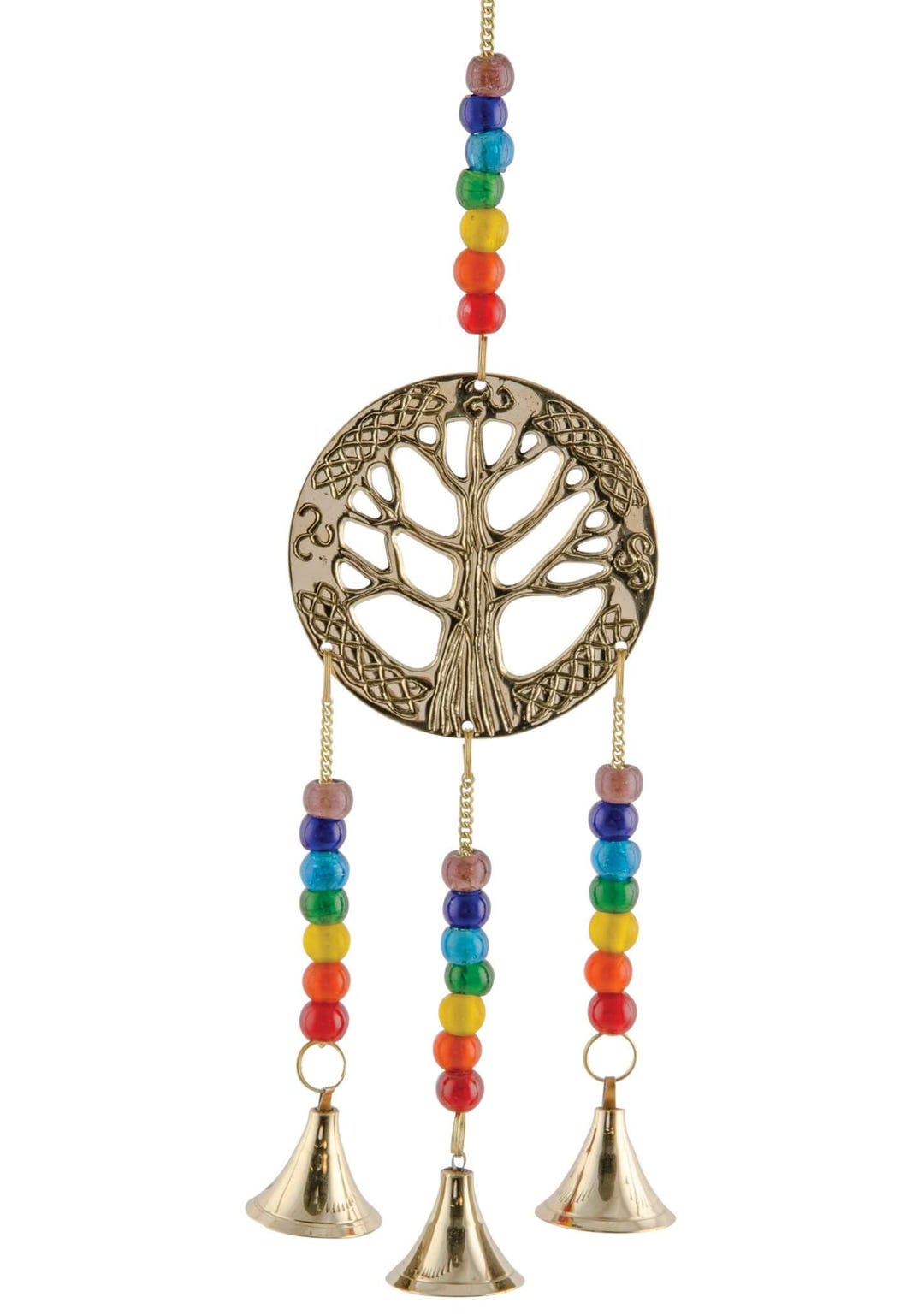 Tree of Life Wind Chime: Chakra Beads & Bells, Handmade Indian Decor - Etsy