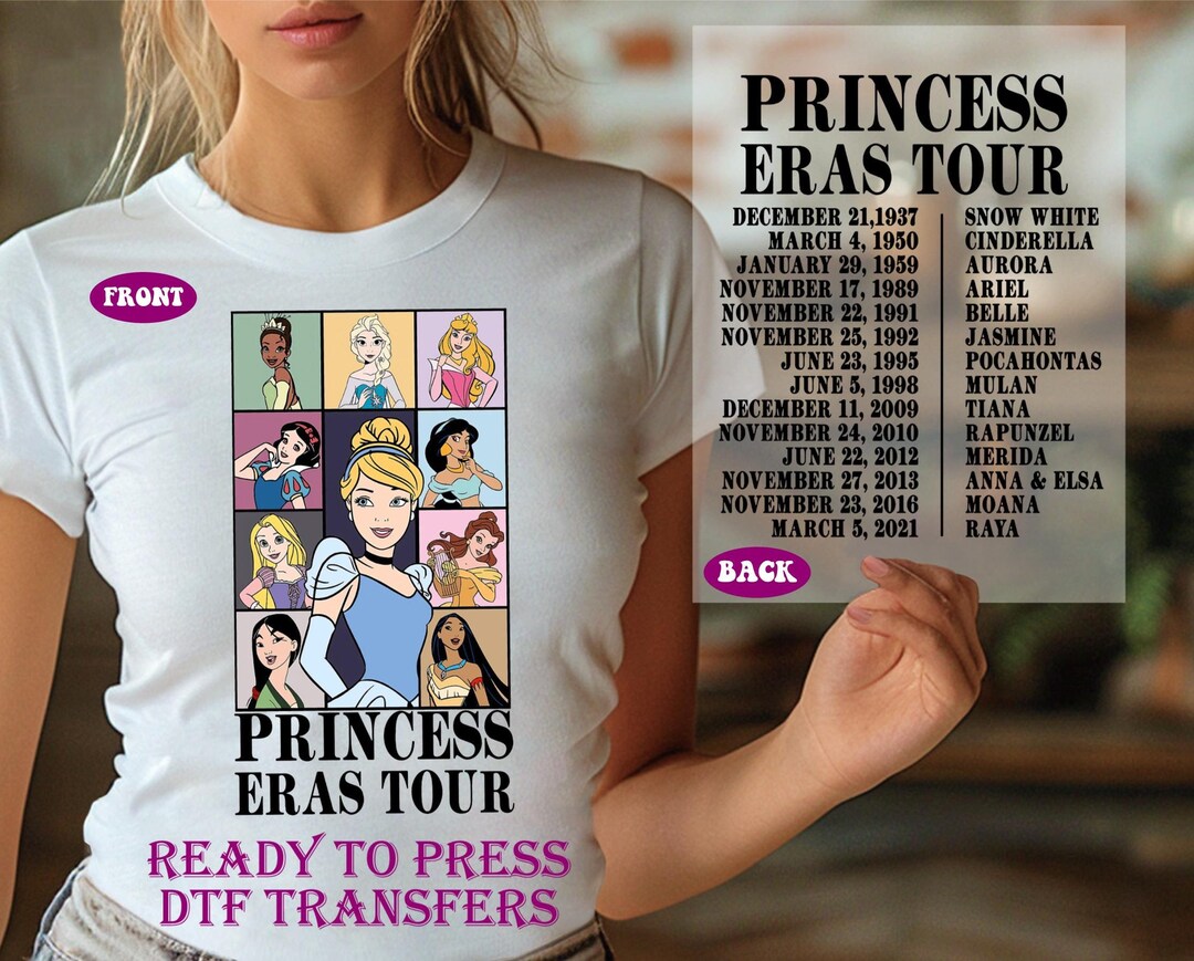 Disney Princess Ready to Press, Princess Eras Tour Concert Transfer ...