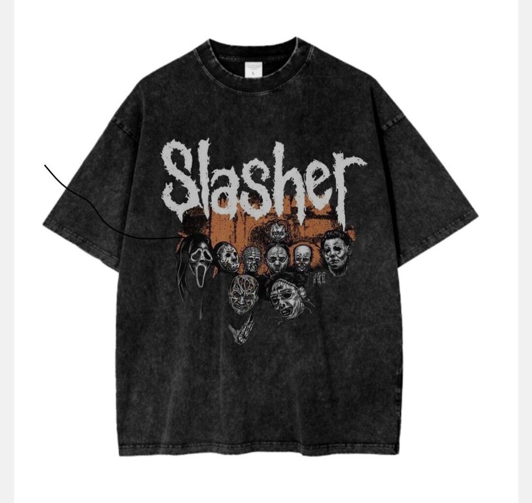 Vintage Slasher Horror T-shirt: Retro Halloween Tee - Etsy