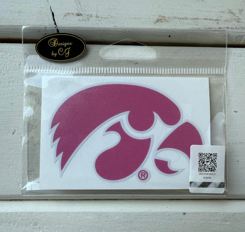 University of Iowa Tigerhawk Logo Vinyl Decal - Etsy