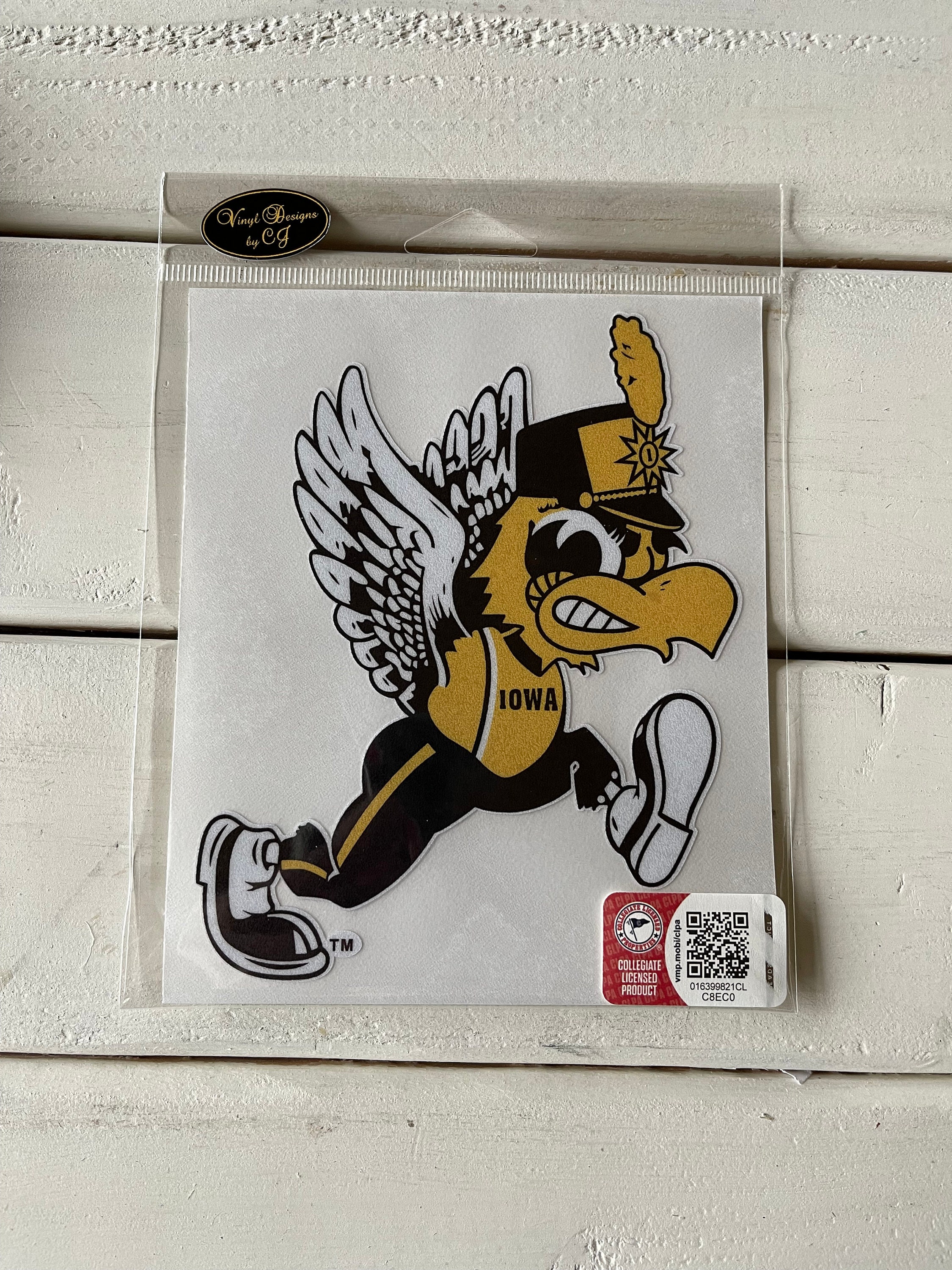 University of Iowa Hawkeye Marching Band With “herky” Vinyl Decal - Etsy