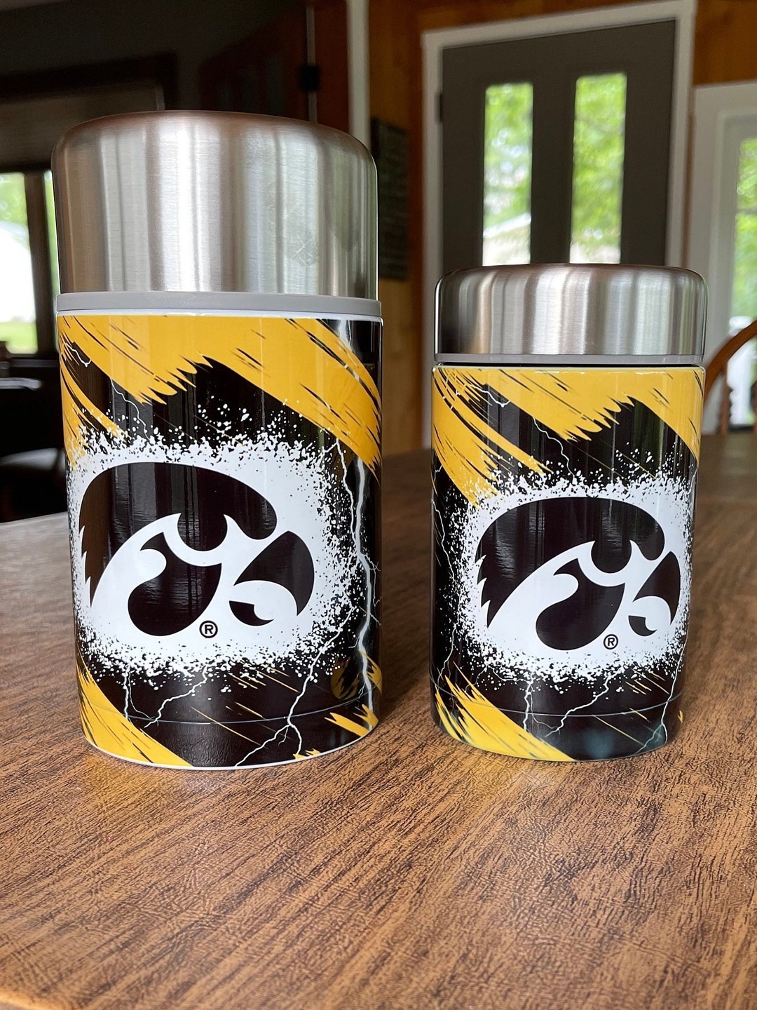 Insulated Iowa Hawkeye Food Jars thermos - Etsy