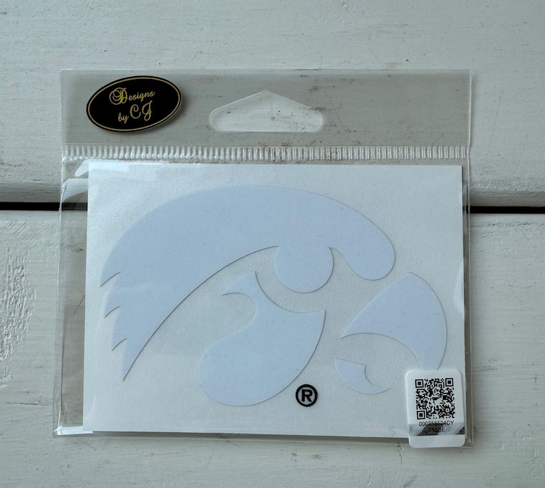 University of Iowa Tigerhawk Logo Vinyl Decal - Etsy