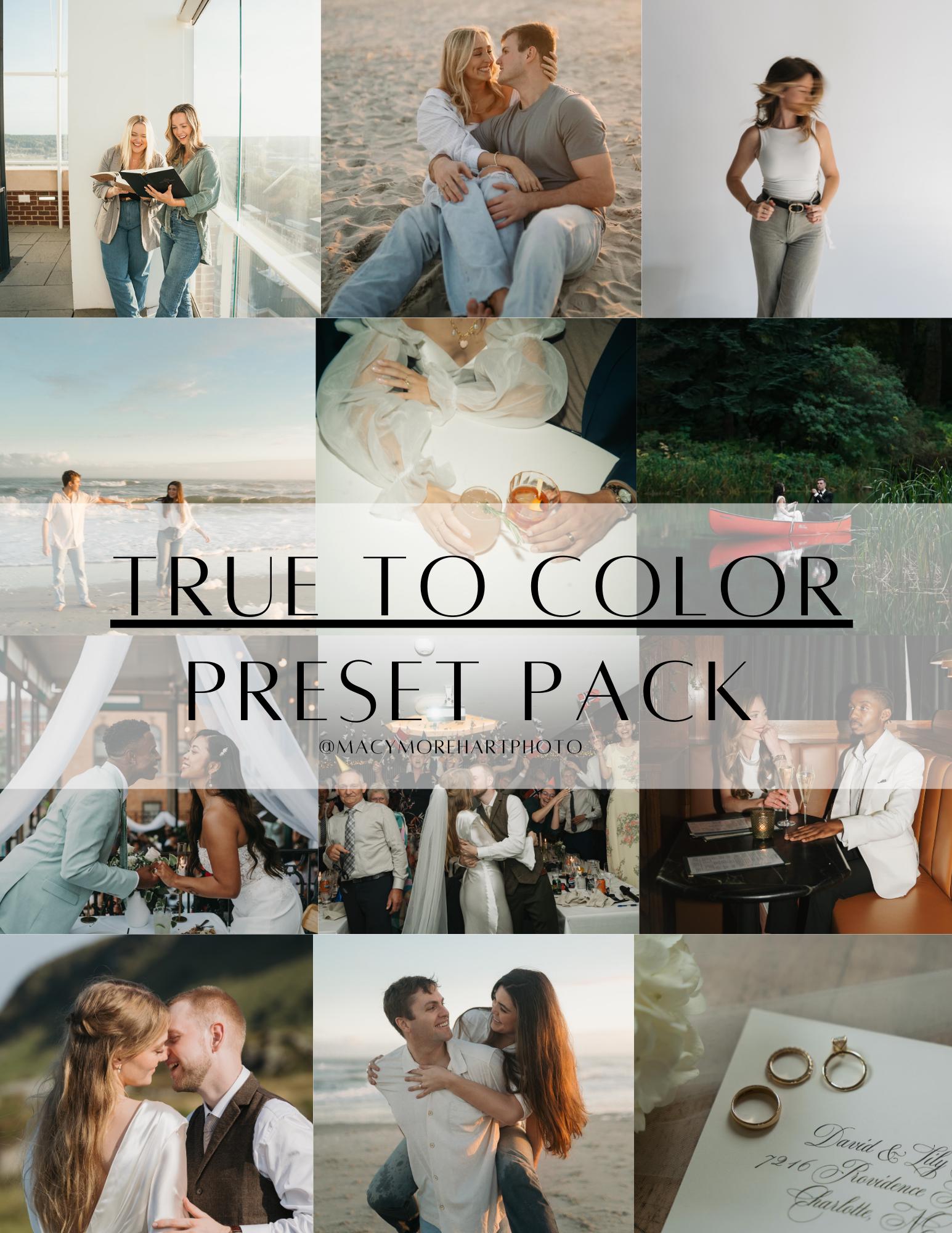 True to Life Preset Pack (4 Presets) - Etsy
