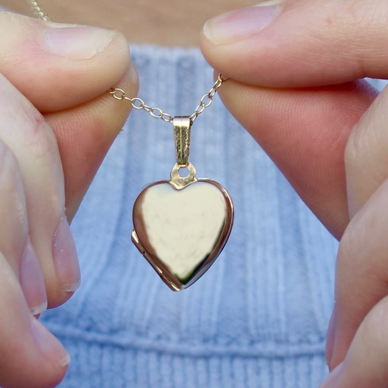 Gold Heart Locket - Etsy