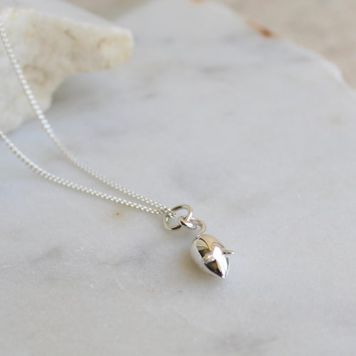 Teeny Tiny Mouse Necklace Cute Little Silver Mouse Charm - Etsy