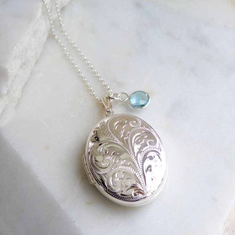 Extra Large Solid Silver Locket Personalised Engraved - Etsy UK