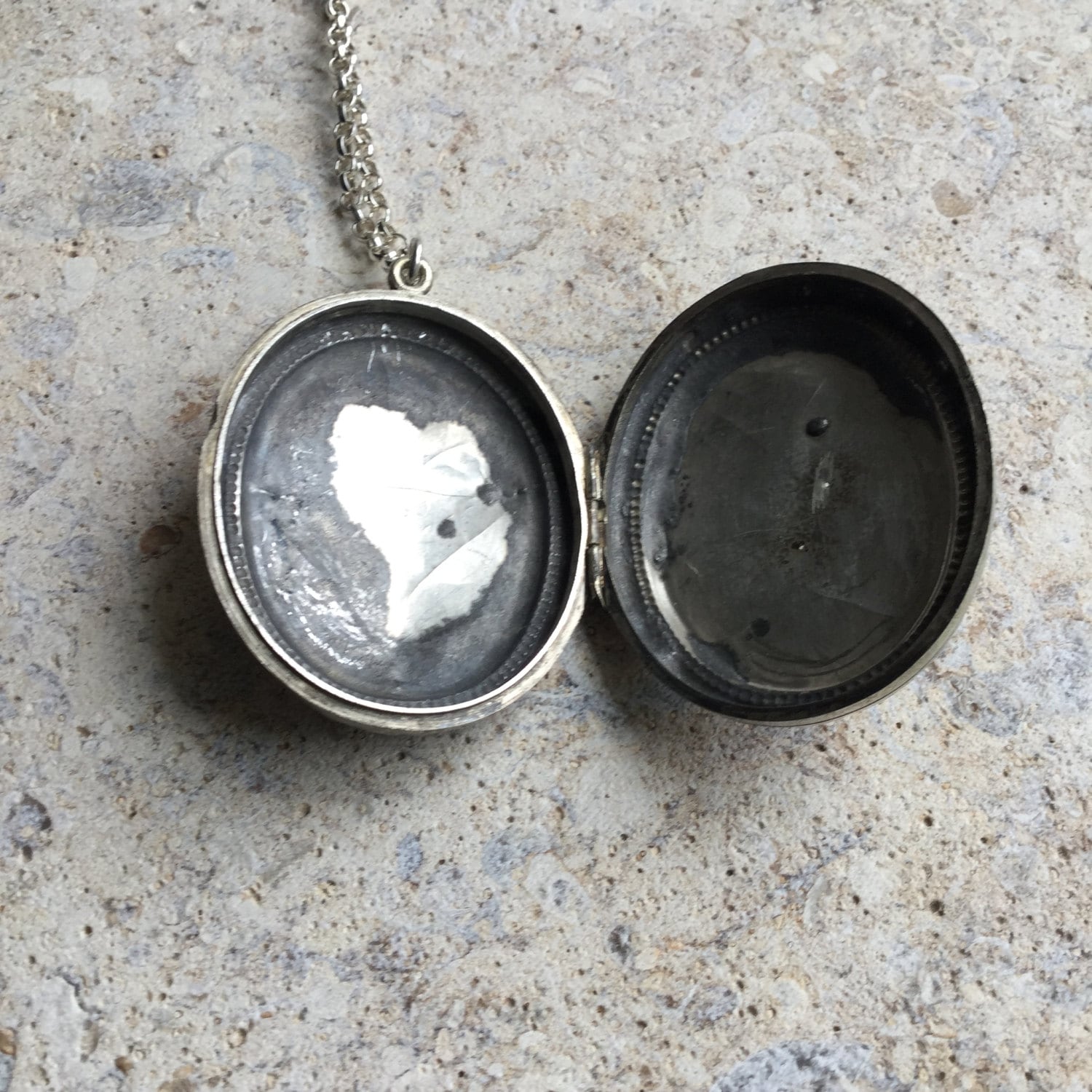 Vintage Locket Necklace Victorian Silver Locket Antique | Etsy