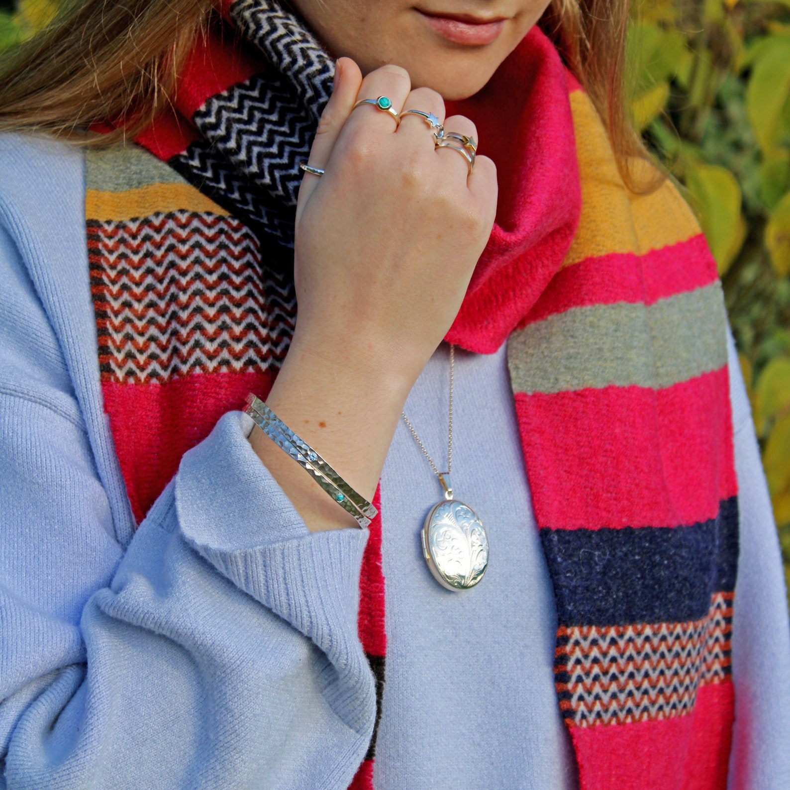 Extra Large Solid Silver Locket, Personalised Engraved, Classic ...