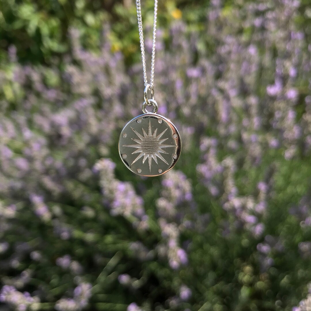 Star Medallion Necklace Sterling Silver - Etsy