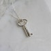 Key Pendant Necklace Sterling Silver - Etsy