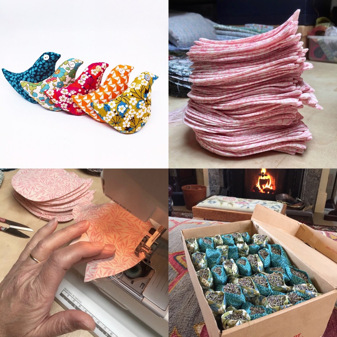 Box of 2 Lavender Bird Drawer Scenters fine - Etsy