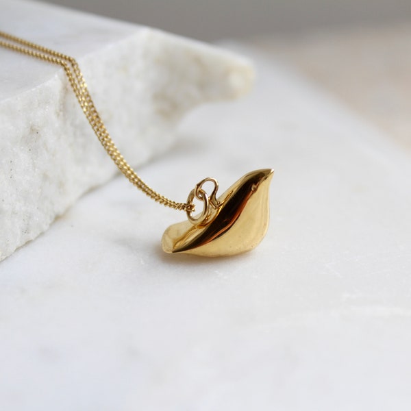 Gold Bird Pendant - Etsy