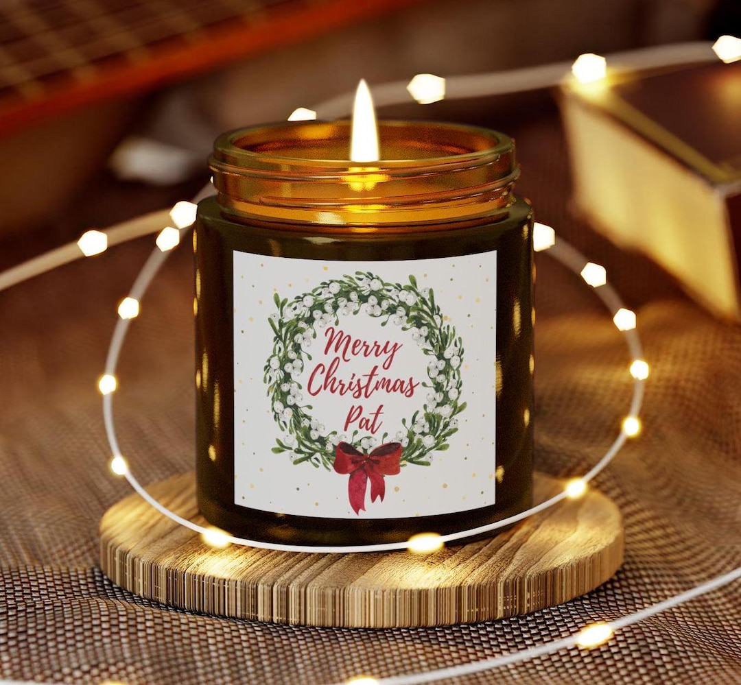 Custom Message Christmas Candles, Personalized Christmas Candle, Custom ...