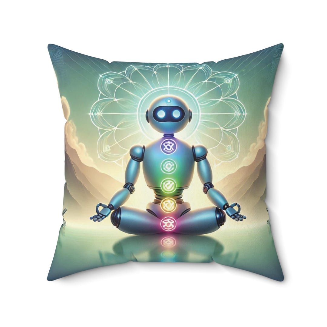 Zen Robot Pillow - Etsy