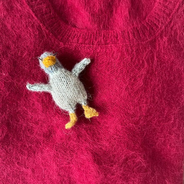 Knitting Brooch - Etsy UK