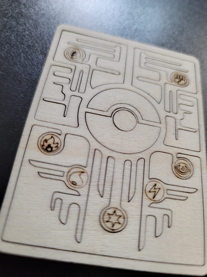 Ancient Mew Pokemon Card Shadow Box (vector SVG AI DXF Laser Cutter ...