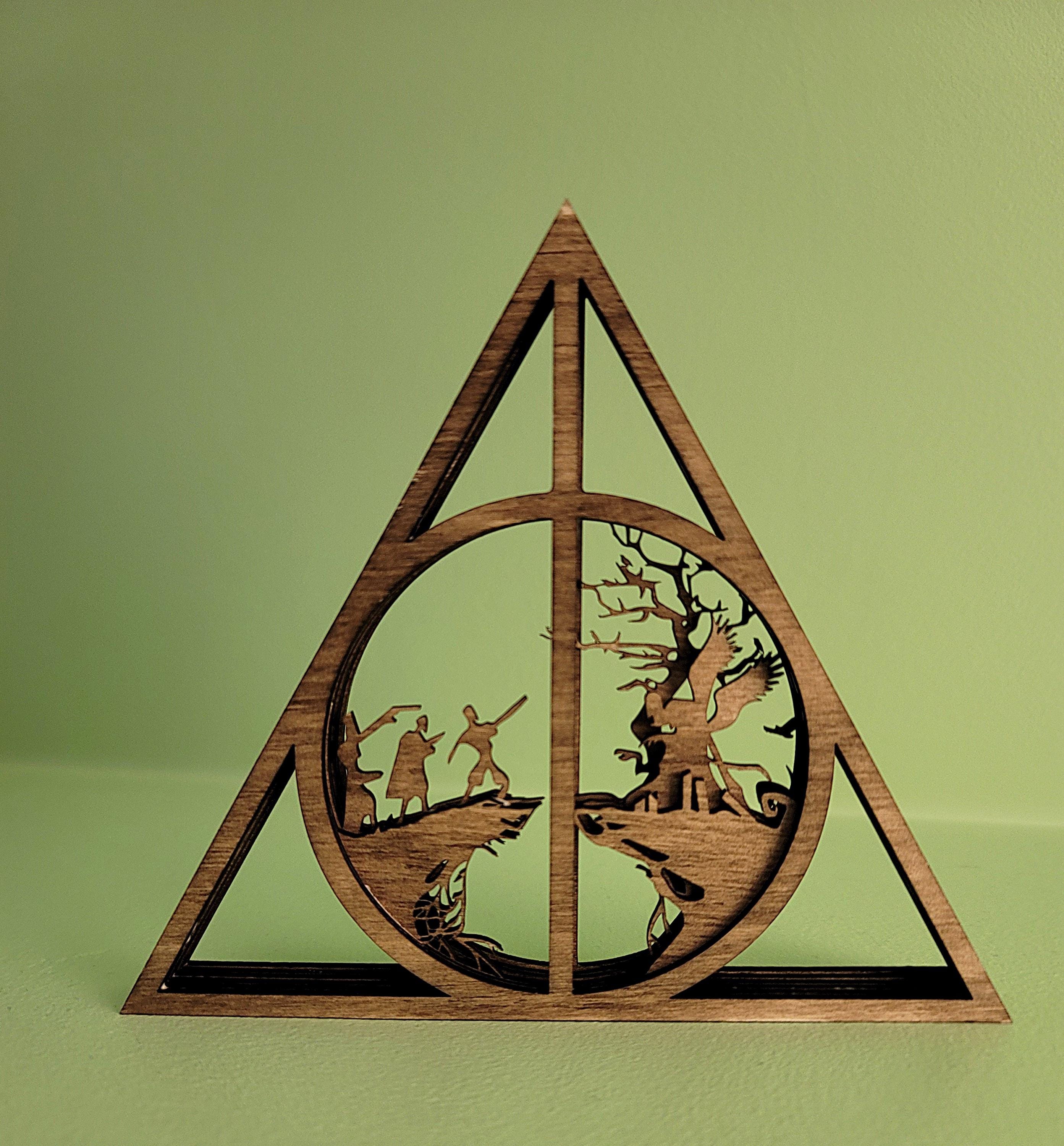 Deathly Hallows Shadow Box (vector SVG AI Laser Cutter File) - Etsy