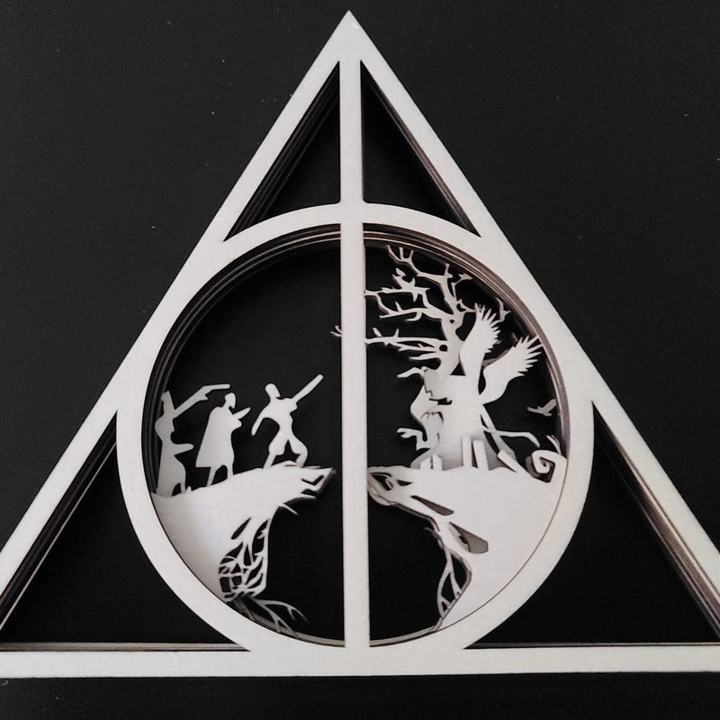 Deathly Hallows Svg - Etsy