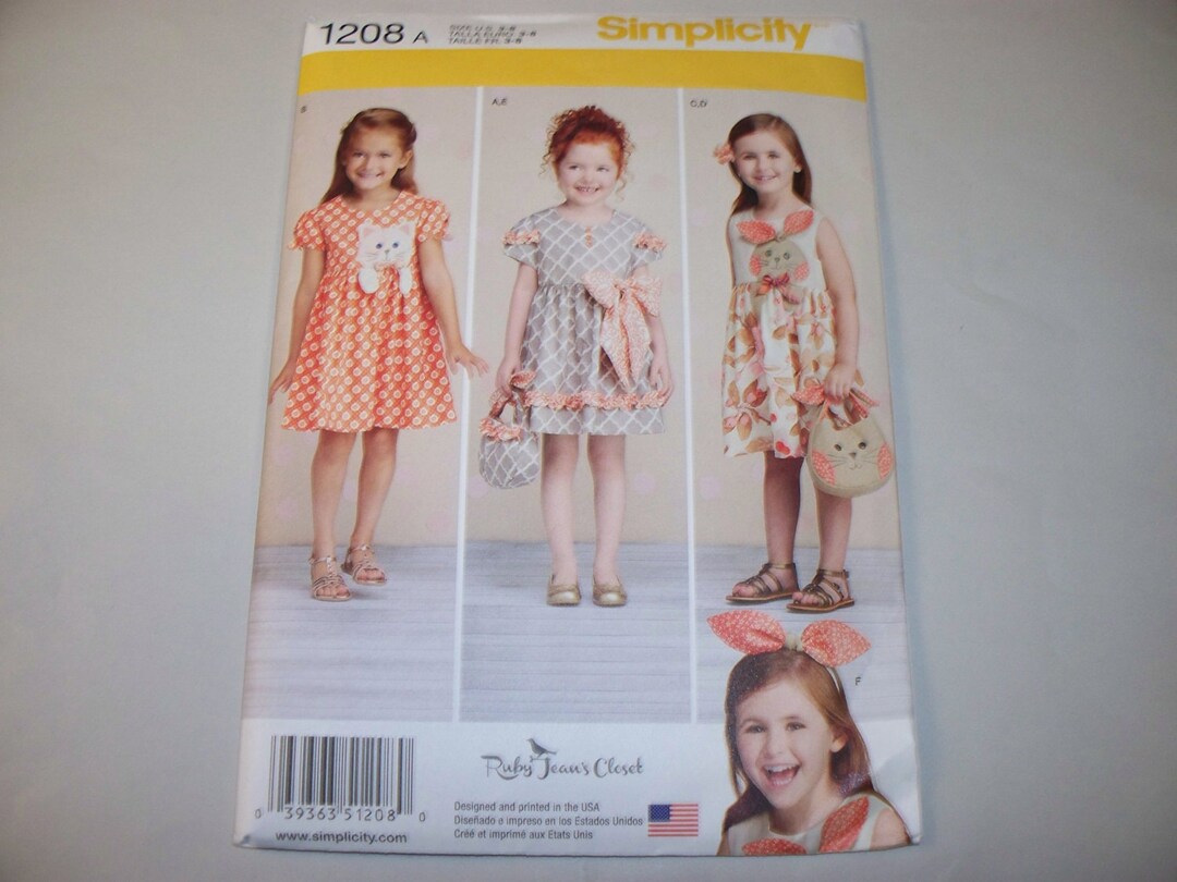 New Pattern, Simplicity Pattern, Girl's Dress Pattern, Summer Dress ...