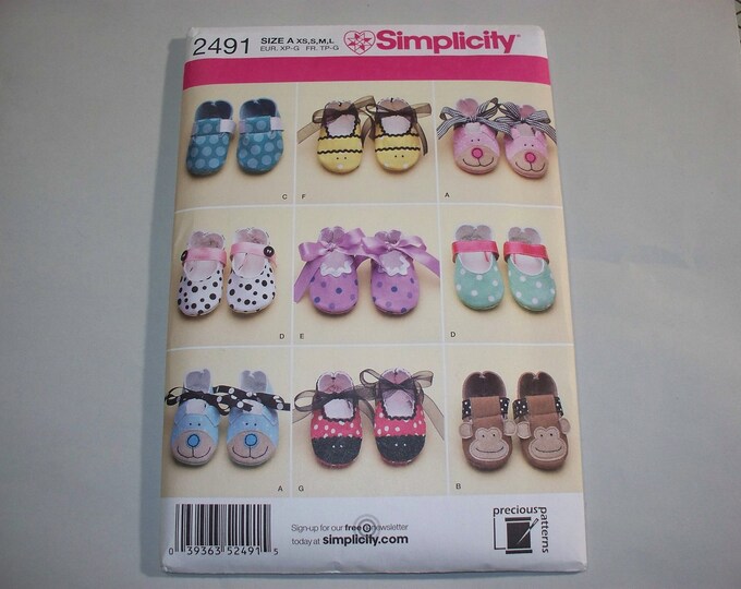 New Pattern, Simplicity Pattern, Baby Shoes Pattern, Fabric Baby Shoes ...