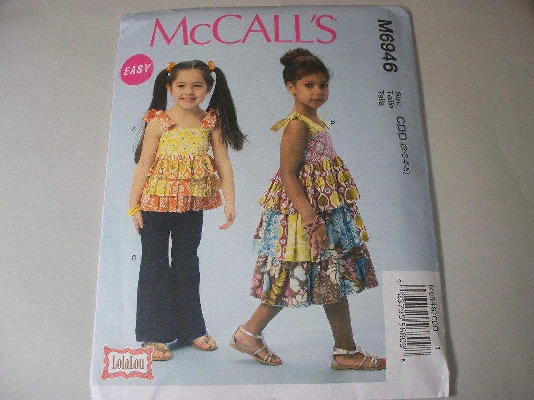 New Pattern Mccall's Pattern Girl's Clothing - Etsy
