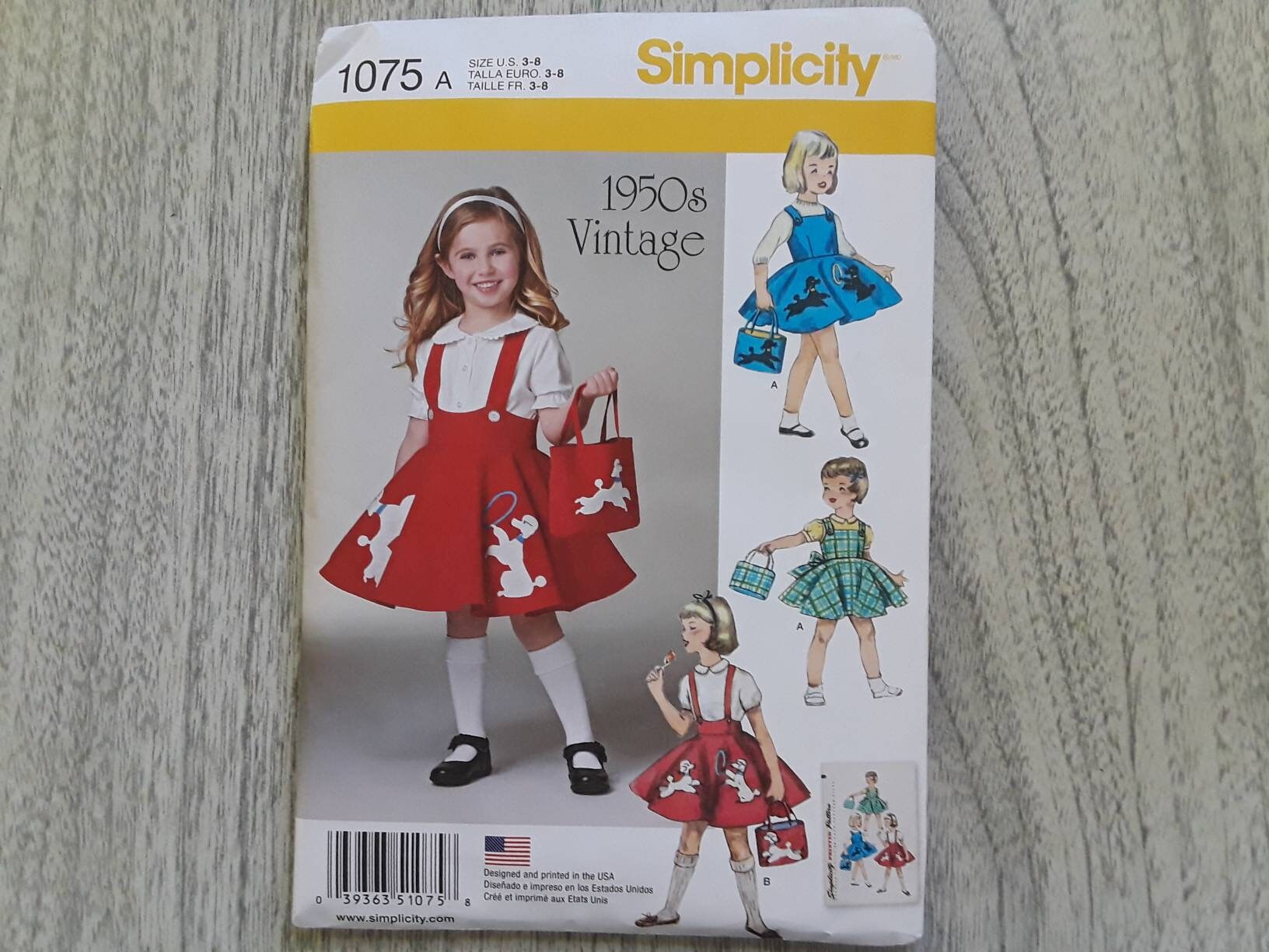 New Pattern Simplicity Pattern Girl's Vintage Style - Etsy