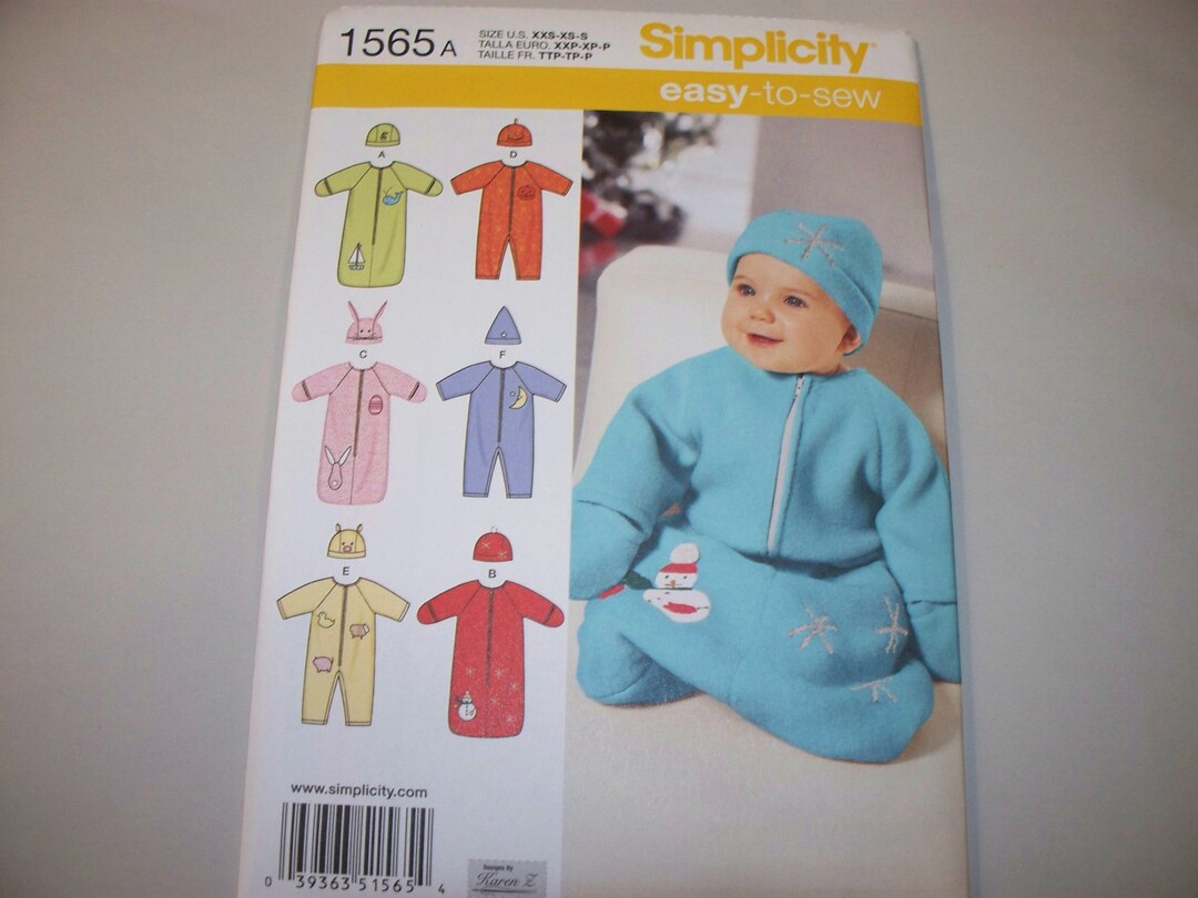 New Pattern, Simplicity Pattern, Baby Clothes Pattern, 1565 - Etsy