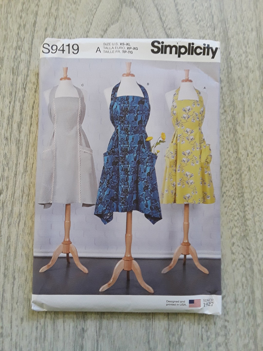 New Pattern, Simplicity Pattern, Apron Pattern, S9419 - Etsy