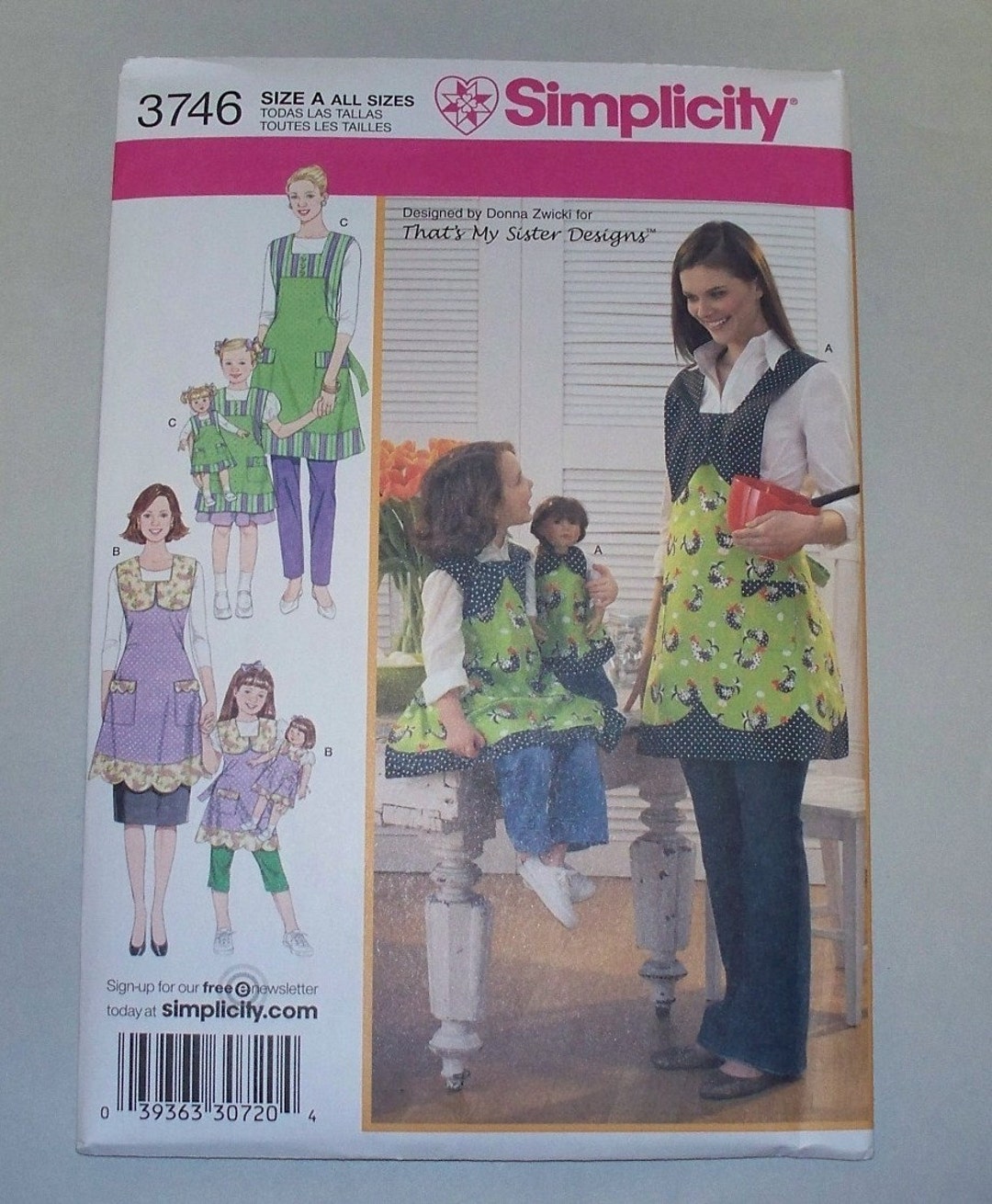 New Pattern, Simplicity Pattern, Apron Pattern, 3746, Mommy, Me and ...