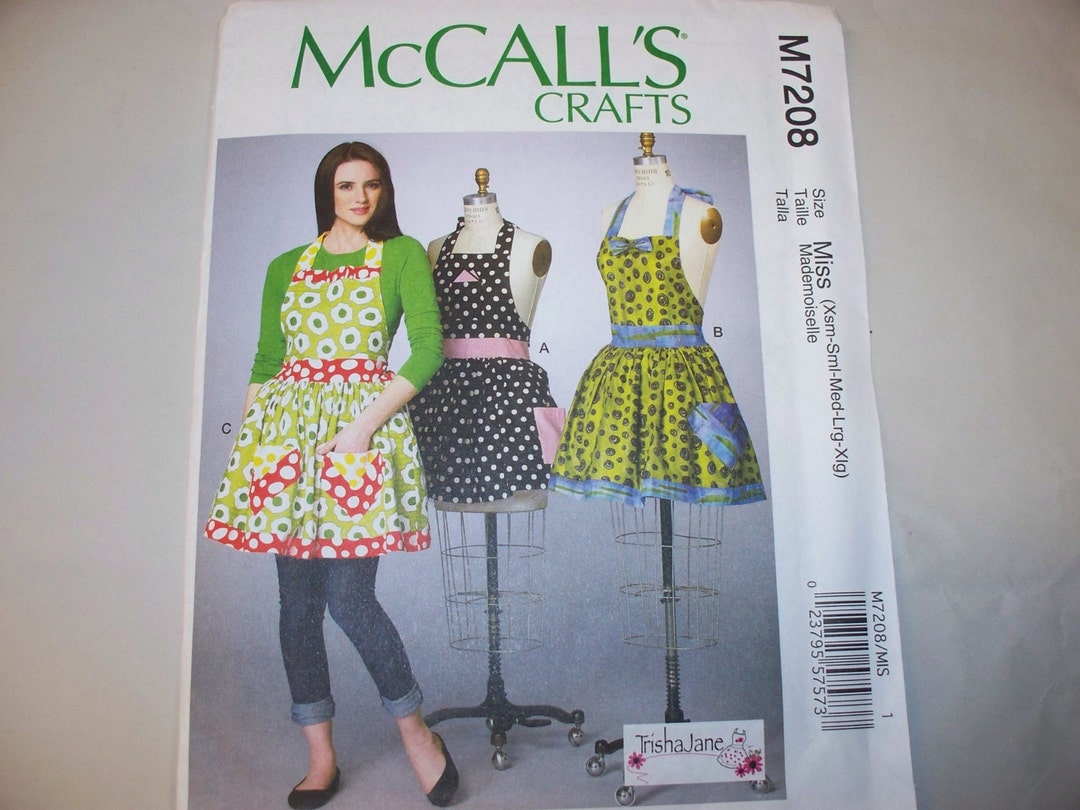 New Pattern, Mccall's Pattern, Apron Pattern, M7208 - Etsy